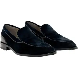 ALLSAINTS Gabriel Velvet Loafer - Black