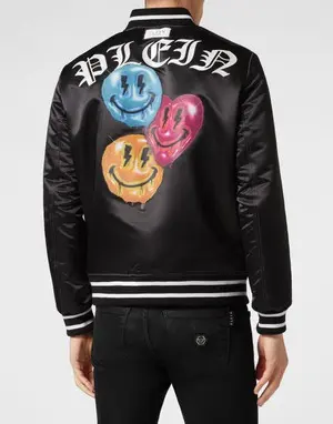 Philipp Plein Satin Bomber Smile