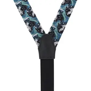 Trafalgar The Siren's Song Silk Novelty Button End Suspenders