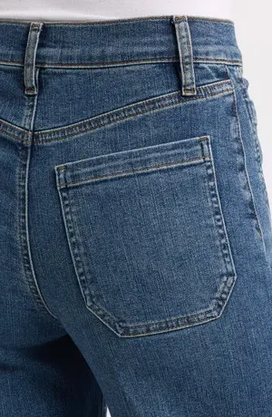 FRAME Le Pixie Slim Palazzo Pocket High Waist Wide Leg Jeans