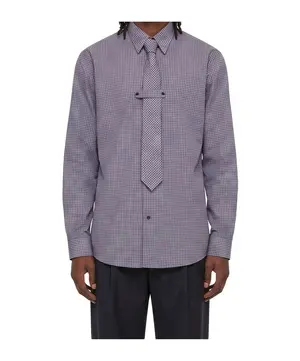 Dries Van Noten Long-sleeved Checked Shirt
