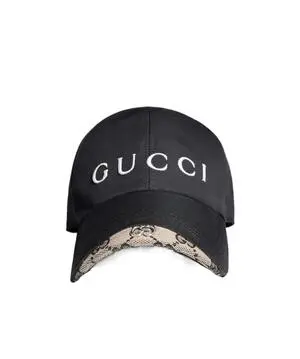 Gucci Cotton Canvas Baseball Hat - Black