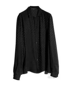 Gucci Gg Jacquard Shirt - Black
