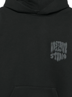 WRSTBHVR Logo-print Pouch-pocket Hoodie