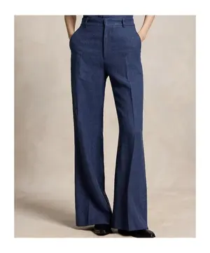 Polo Ralph Lauren High-rise Flared Trousers - Blue