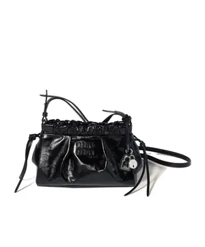 Miu Miu Leather Mini Bag - Black