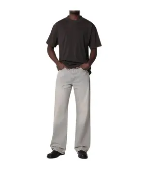 JEANERICA Vega Logo-patch Straight-leg Jeans - Gray