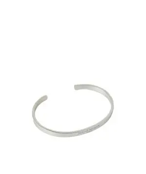 MAISON MARGIELA Logo Engraved Bracelet - White