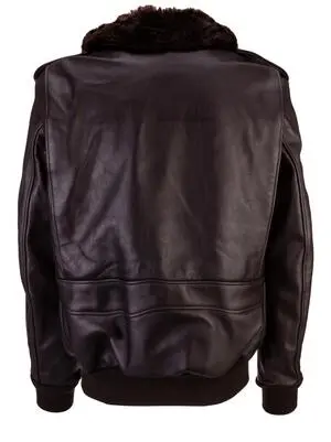 SCHOTT Faux-fur Collar Jacket