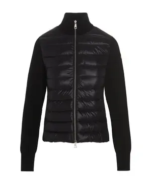 Moncler Zipper Quilted Down Jacket - Black