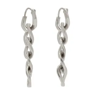 MAISON MARGIELA Curb-chain Detailed Drop Earrings