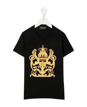 Versace Baroque Logo-print T-shirt