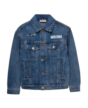 Moschino Teddy-print Denim Jacket