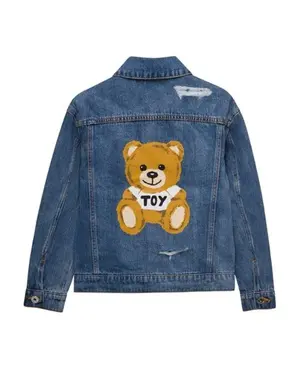 Moschino Teddy-print Denim Jacket