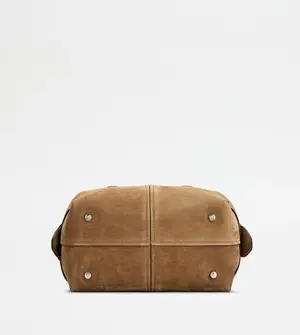 TOD'S Croc-effect Panelled Suede Tote Bag