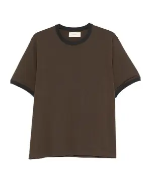 JEANERICA Contrast-trim T-shirt - Brown