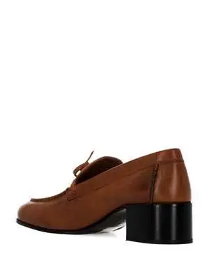 Miu Miu Bow-detail Leather Loafers