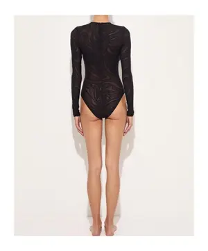 Emilio Pucci Marmo-pattern Long-sleeve Bodysuit