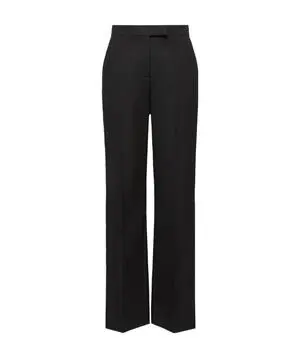 Moncler Wool Blend Gabardine Pants