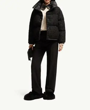 Moncler Wool Blend Gabardine Pants