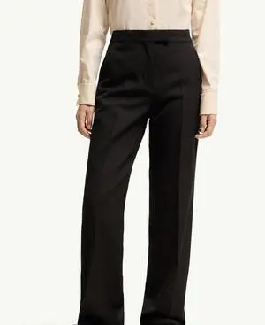 Moncler Wool Blend Gabardine Pants