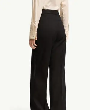 Moncler Wool Blend Gabardine Pants