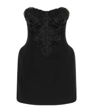Elisabetta Franchi Embellished Corset Mini Dress