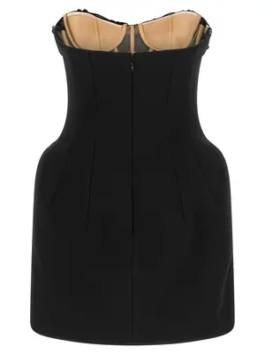 Elisabetta Franchi Embellished Corset Mini Dress