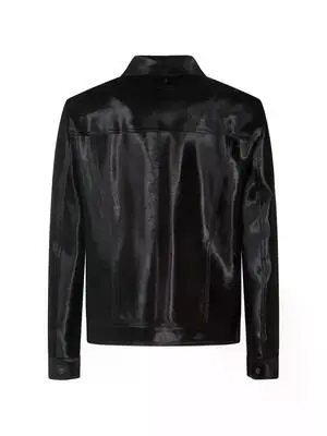 SALVATORE SANTORO Pony-hair Leather Jacket