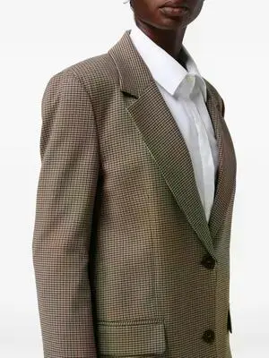 MAR DE MARGARITAS Houndstooth-pattern Single-breasted Blazer