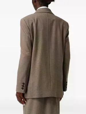 MAR DE MARGARITAS Houndstooth-pattern Single-breasted Blazer