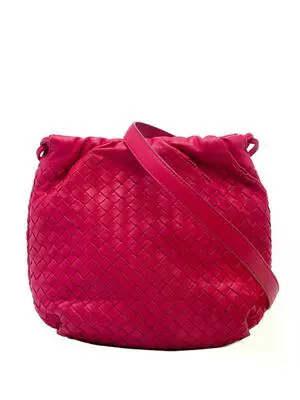 Bottega Veneta 2010 Nappa Intrecciato Drawstring Crossbody Bag