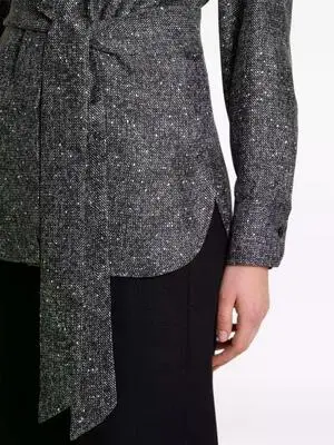 Kiton Lamé-effect Silk Shirt