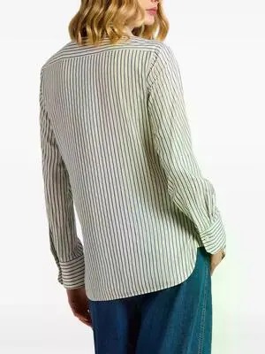 Kiton Striped Tie-detail Shirt
