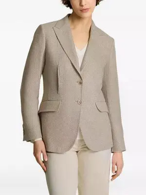 Kiton Single-breasted Long-sleeve Blazer