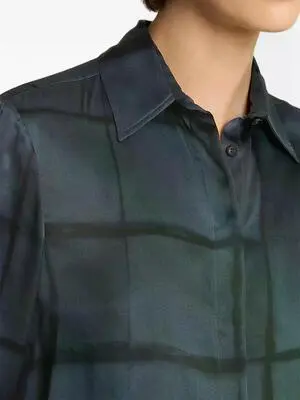 Kiton Printed Silk Shirt
