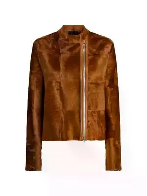 Kiton Asymmetric Lamb Fur Jacket