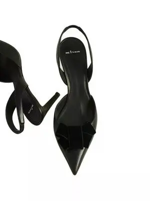 Kiton Bow-detail Slingback Pumps