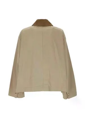 JOSEPH Aitna Contrast-collar Jacket - Neutrals
