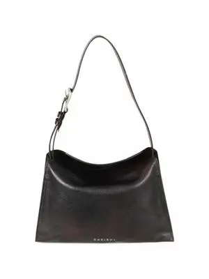 Orciani Small Trinity Lagoon Logo-plaque Shoulder Bag