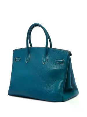 Hermès 2003 Clemence Birkin Retourne 35 Handbag - Blue