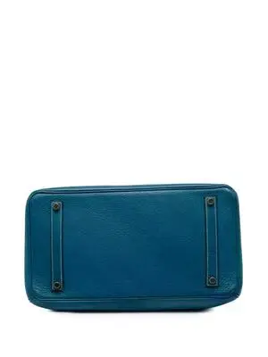 Hermès 2003 Clemence Birkin Retourne 35 Handbag - Blue