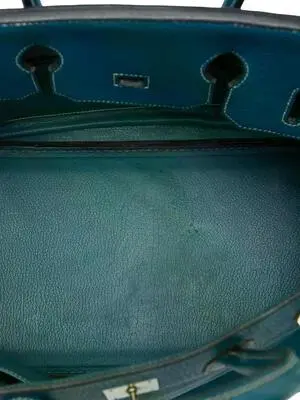 Hermès 2003 Clemence Birkin Retourne 35 Handbag - Blue