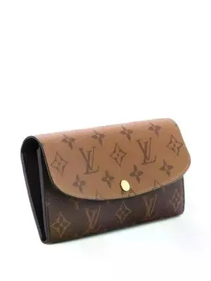 LOUIS VUITTON Emilie Wallet Reverse Monogram Canvas Small Wallets