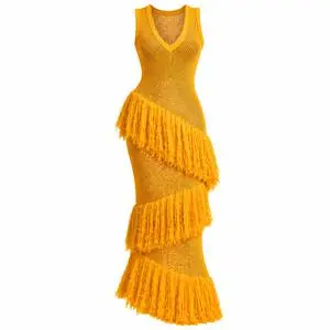 OFUURE Uyai Fringe Maxi Dress
