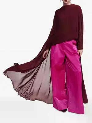Essentiel Antwerp Kiyoki Cape-overlay Blouse - Red