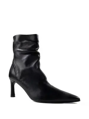 CHUCKIES Pointed-toe Heeled Boots - Black