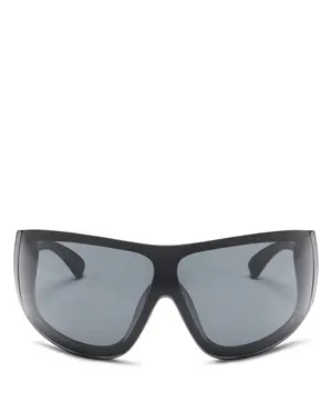 Saint Laurent Shield Sunglasses, 99mm - Black