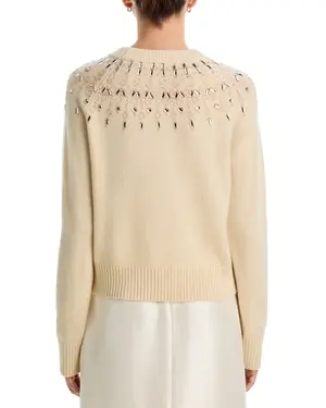 Altuzarra Harold Beaded Sweater - Ivory