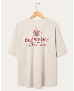 Junk Food Clothing Budweiser Baseball Jersey